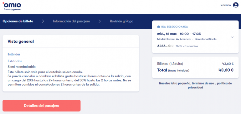 Código Descuento Omio 2021 | €5 OFF | Vuelos, Tren o Bus